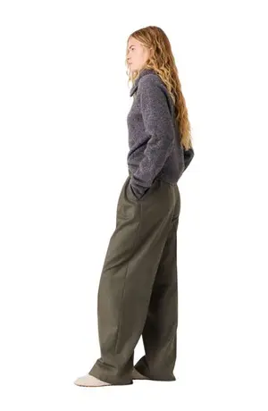Maje Zip-neck Yak Sweater
