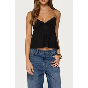 EDIKTED Belen Lace Trim Babydoll Camisole