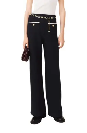 Maje Lurex Tweed Trousers