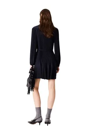 Maje Short Pleated Dress