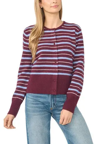 CECE DUPRAZ Striped Cardigan
