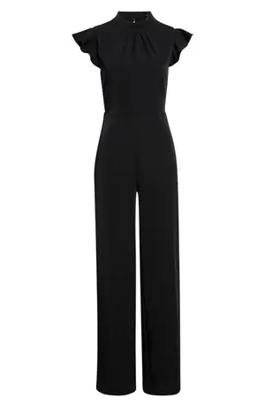 SUGARLIPS Manuela Mock Neck Wide Leg Jumpsuit