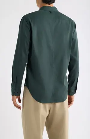 Rag & Bone Tomlin Overdyed Shirt - Heather Fern