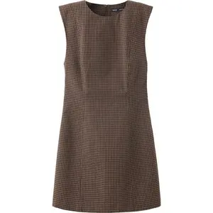 Mango Gingham Check Cottoned Minidress