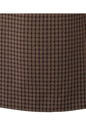Mango Gingham Check Sleeveless Mini Dress