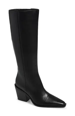Rag & Bone Newbury Leather Knee High Boot - Black