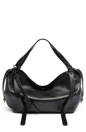 DIESEL® D-one Top Handle Leather Bag - Black