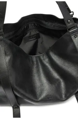 DIESEL® D-one Top Handle Leather Bag - Black