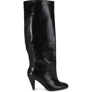 Kurt Geiger Slouchy Knee-high Leather Boots - Black