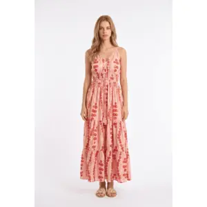 GUADALUPE DESIGN Alexia Maxi Dress - Pink