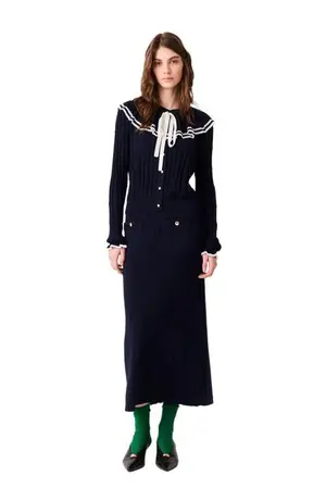 Maje Layered Cape Cardigan