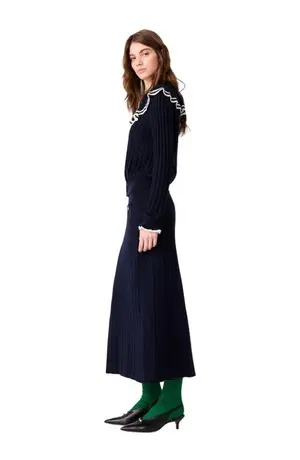 Maje Layered Cape Cardigan