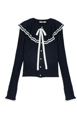 Maje Layered Cape Cardigan