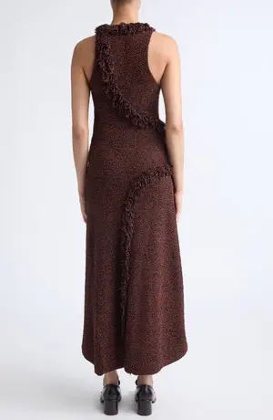 Proenza Schouler Nilo Fringe Jacquard Sweater Dress