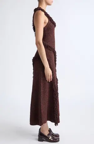 Proenza Schouler Nilo Fringe Jacquard Sweater Dress