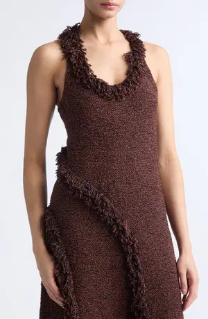 Proenza Schouler Nilo Fringe Jacquard Sweater Dress