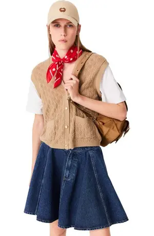 Maje 2-in-1 Effect Cardigan