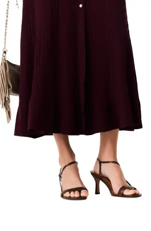 Maje Strappy Leather Sandals