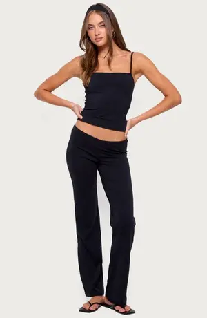 EDIKTED Anika Straight Neck Tank Top