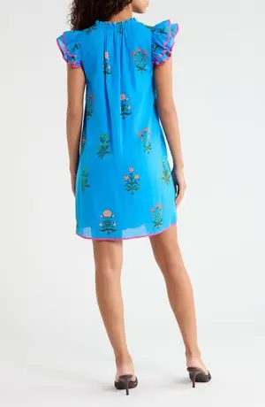 SUGARLIPS Merina Floral Cotton Mini Dress