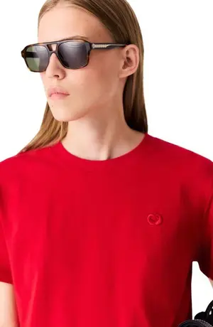 Maje T-shirt With Embroide Logo