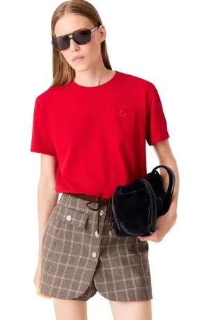 Maje T-shirt With Embroide Logo