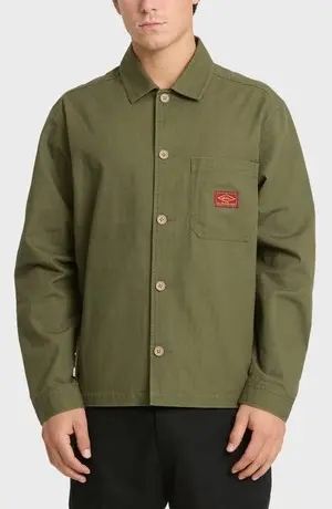 Quiksilver Cotton Herringbone Overshirt