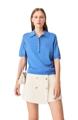 Maje Polo Collar Sweater