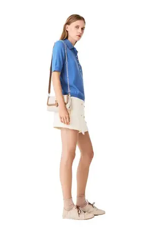 Maje Polo Collar Sweater