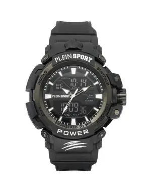 PLEIN SPORT Watches Combat Power" Chronograph Strap Watch - Black