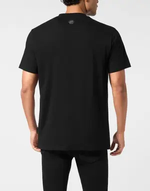 Philipp Plein Round Neck T-shirt Skull America - Black