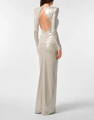 Philipp Plein Split Leg Midi Dress Piercing
