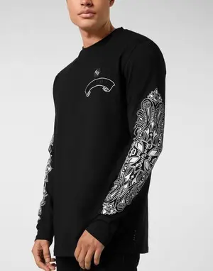 Philipp Plein Long Sleeve T-shirt Chrome Crest
