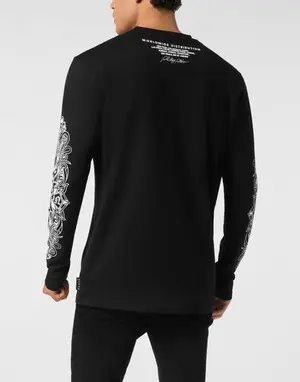 Philipp Plein Long Sleeve T-shirt Chrome Crest