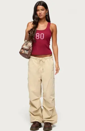 EDIKTED Emzi Baggy Cotton Cargo Pants