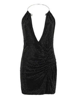 Philipp Plein Mini Dress Piercing Strass