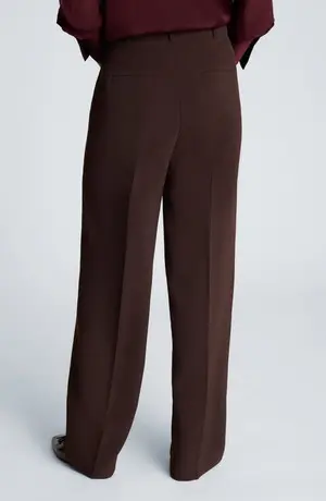 KENNETH COLE High Waist Wide Leg Slash Pocket Pants
