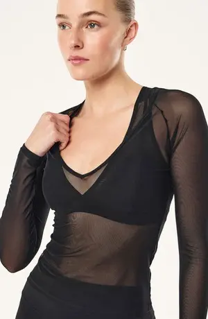 P.E Nation All Out Mesh Long Sleeve Top