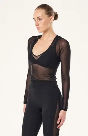 P.E Nation All Out Mesh Long Sleeve Top
