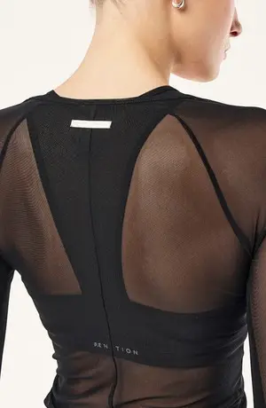 P.E Nation All Out Mesh Long Sleeve Top