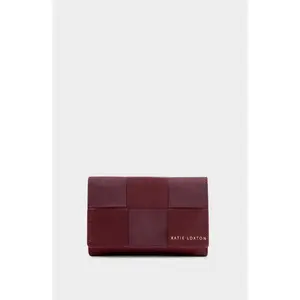 KATIE LOXTON Taya Woven Purse - Cherry
