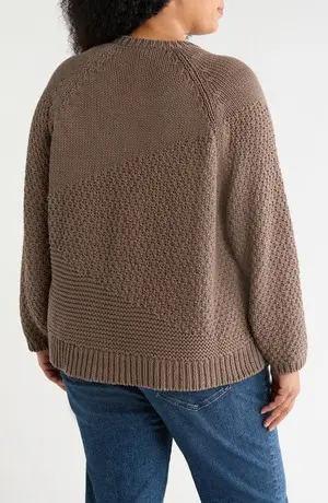Eileen Fisher Organic Cotton Crewneck Sweater - Cobblestone