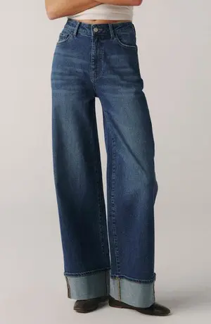 Warp + Weft Nce High Waist Wide Leg Jeans