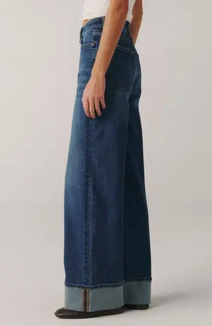 Warp + Weft Nce High Waist Wide Leg Jeans