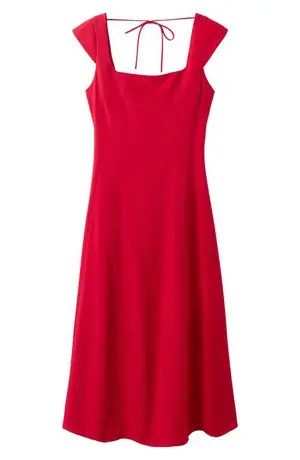 Mango Bow Back A-line Dress