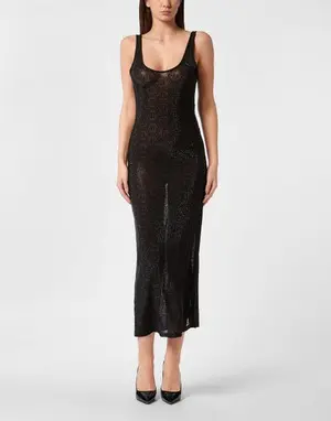 Philipp Plein Long Tank Dress Monogram