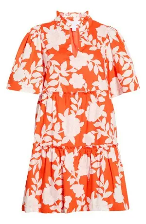 SUGARLIPS Floral Dixie Tiered Cotton Dress