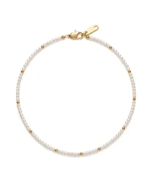 JOEY BABY Emili Freshwater Pearl Necklace With 18k Stainless Steel - Gold