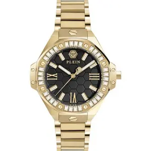 Philipp Plein Stainless Steel Quartz Motif Watch - Gold