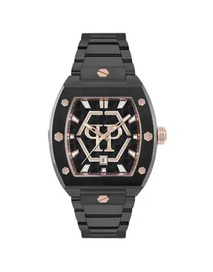 Philipp Plein Watches Hexagon Phantom 44 Mm - Black/black